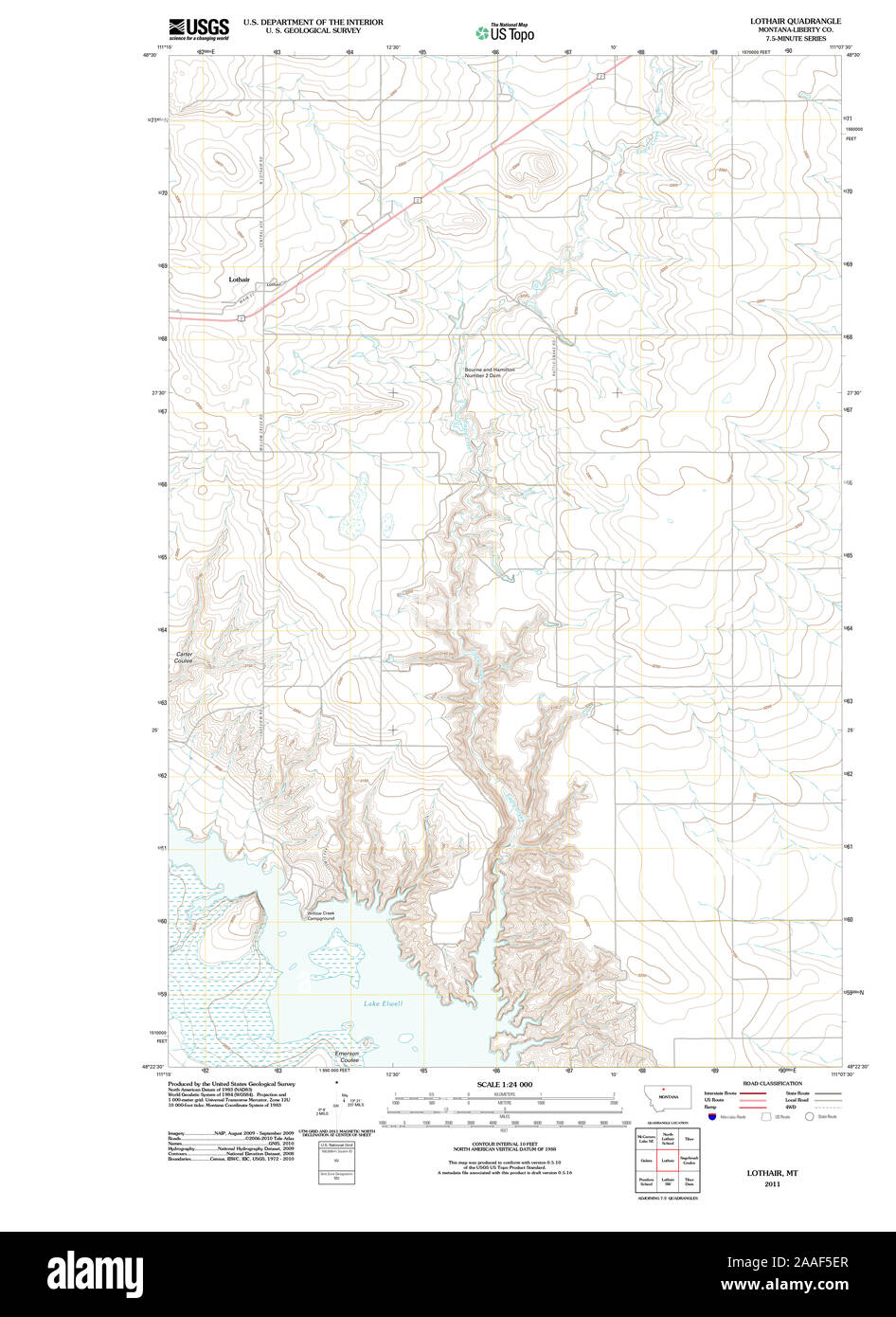 Lothair montana map Cut Out Stock Images & Pictures - Alamy