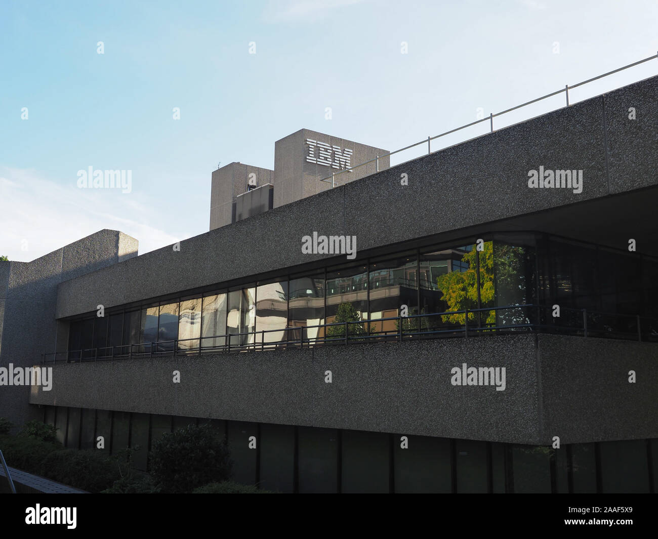 LONDON, UK - CIRCA SEPTEMBER 2019: IBM iconic new brutalist ...