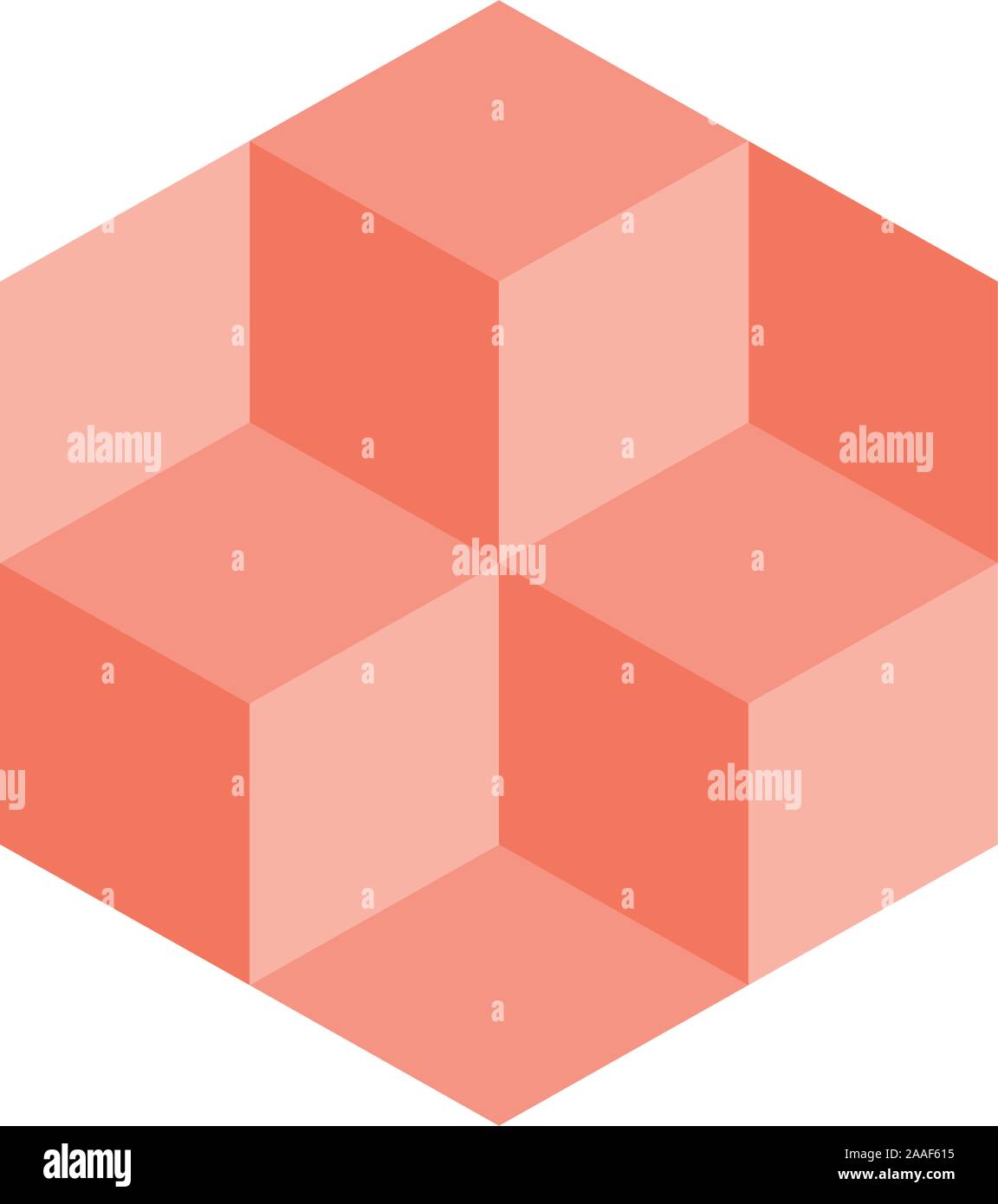 Isometric 3d cubes logo design. Stock Vector illustration isolated on ...