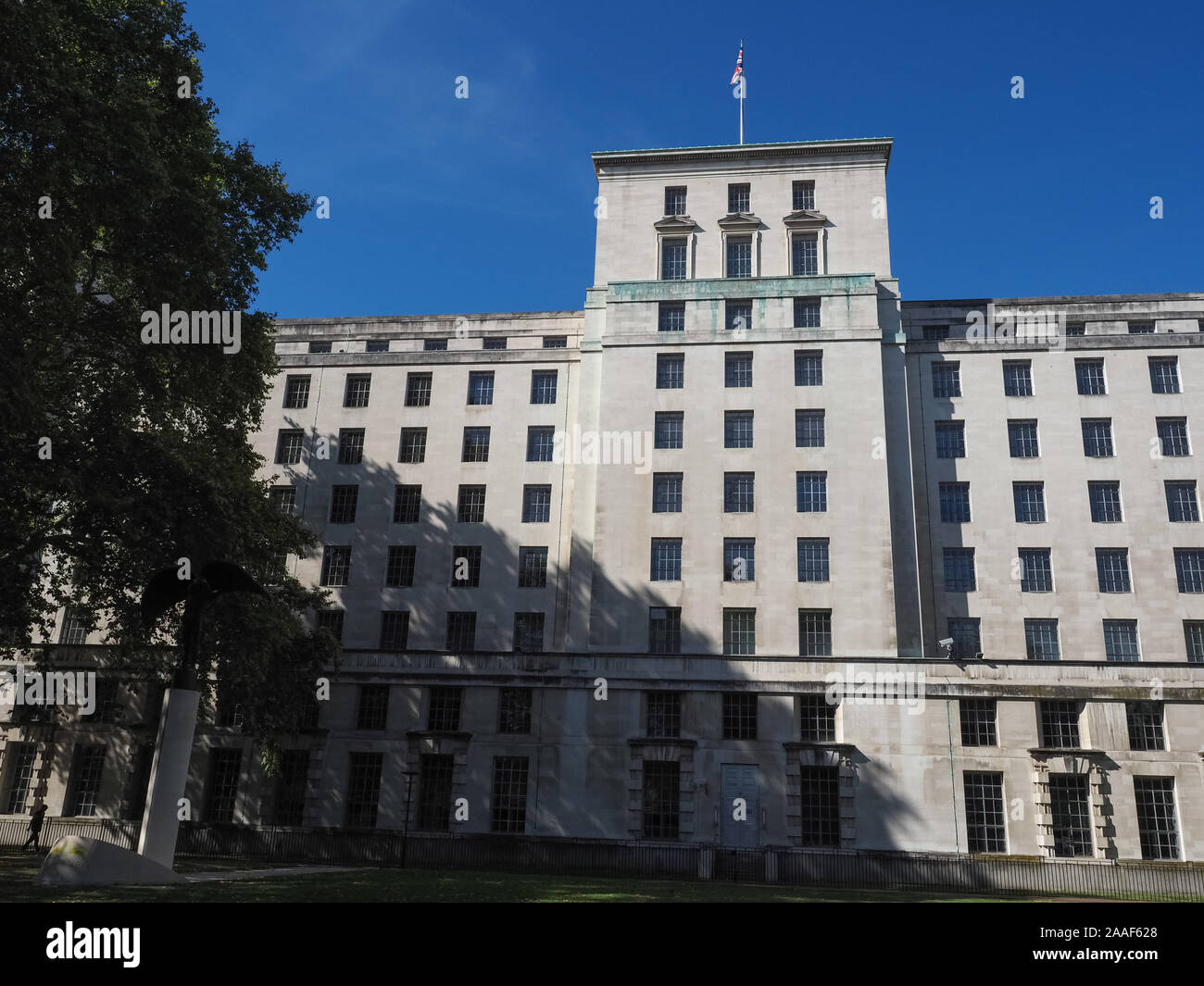 LONDON, UK - CIRCA SEPTEMBER 2019: Ministry of Defence Main Building ...