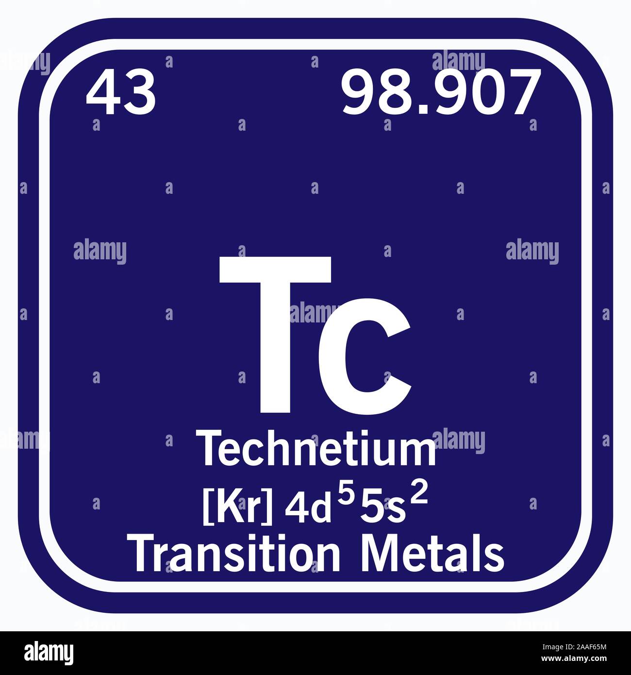 Technetium 43 Cut Out Stock Images & Pictures - Alamy