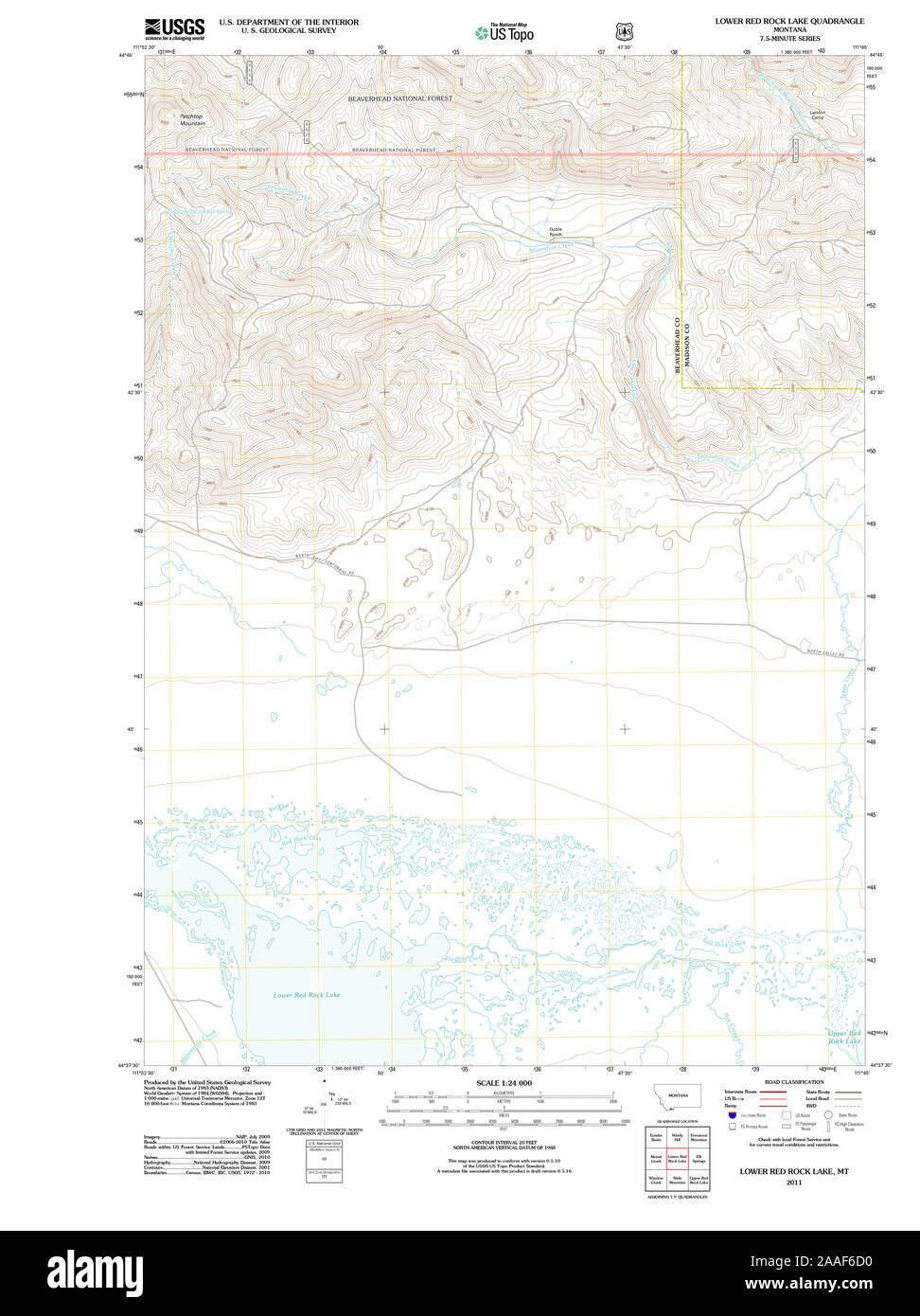 Map of red lake Cut Out Stock Images & Pictures - Alamy