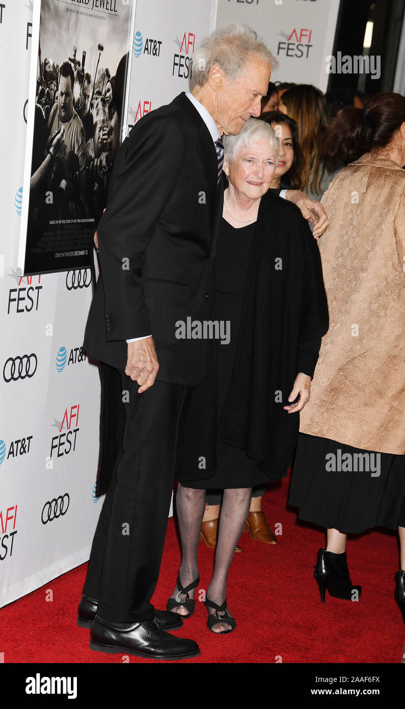 HOLLYWOOD, CA - NOVEMBER 20: Clint Eastwood (L) and Barbara 'Bobi ...