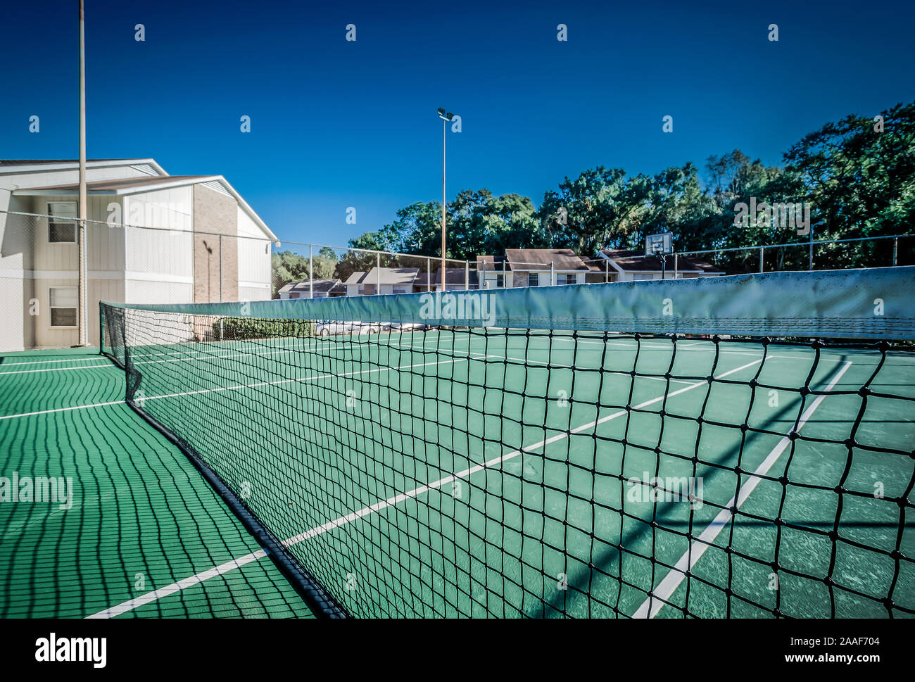 The tennis court at Four Seasons apartments is pictured, Nov. 24, 2015 ...