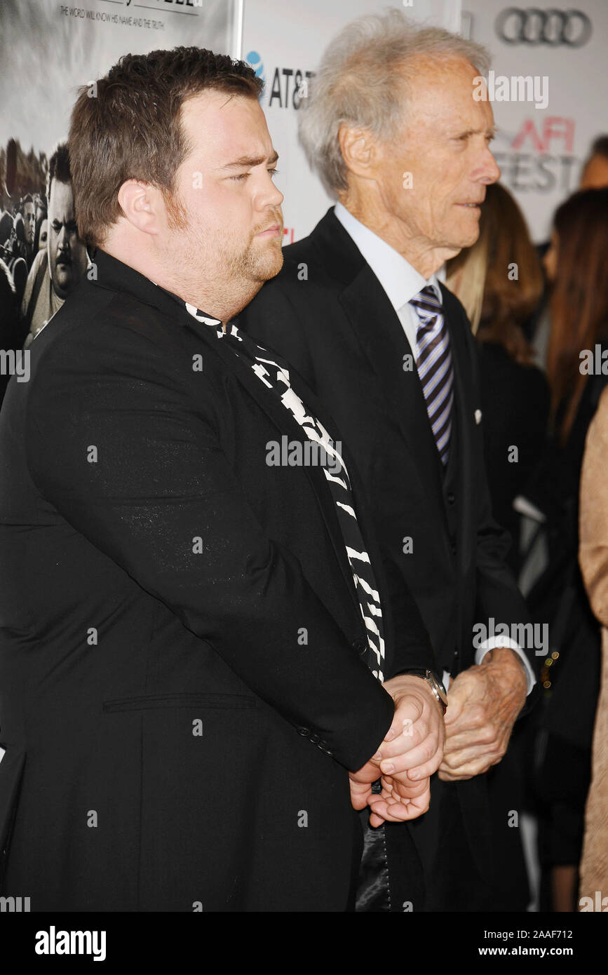 HOLLYWOOD, CA - NOVEMBER 20: Paul Walter Hauser (L) and Clint Eastwood ...