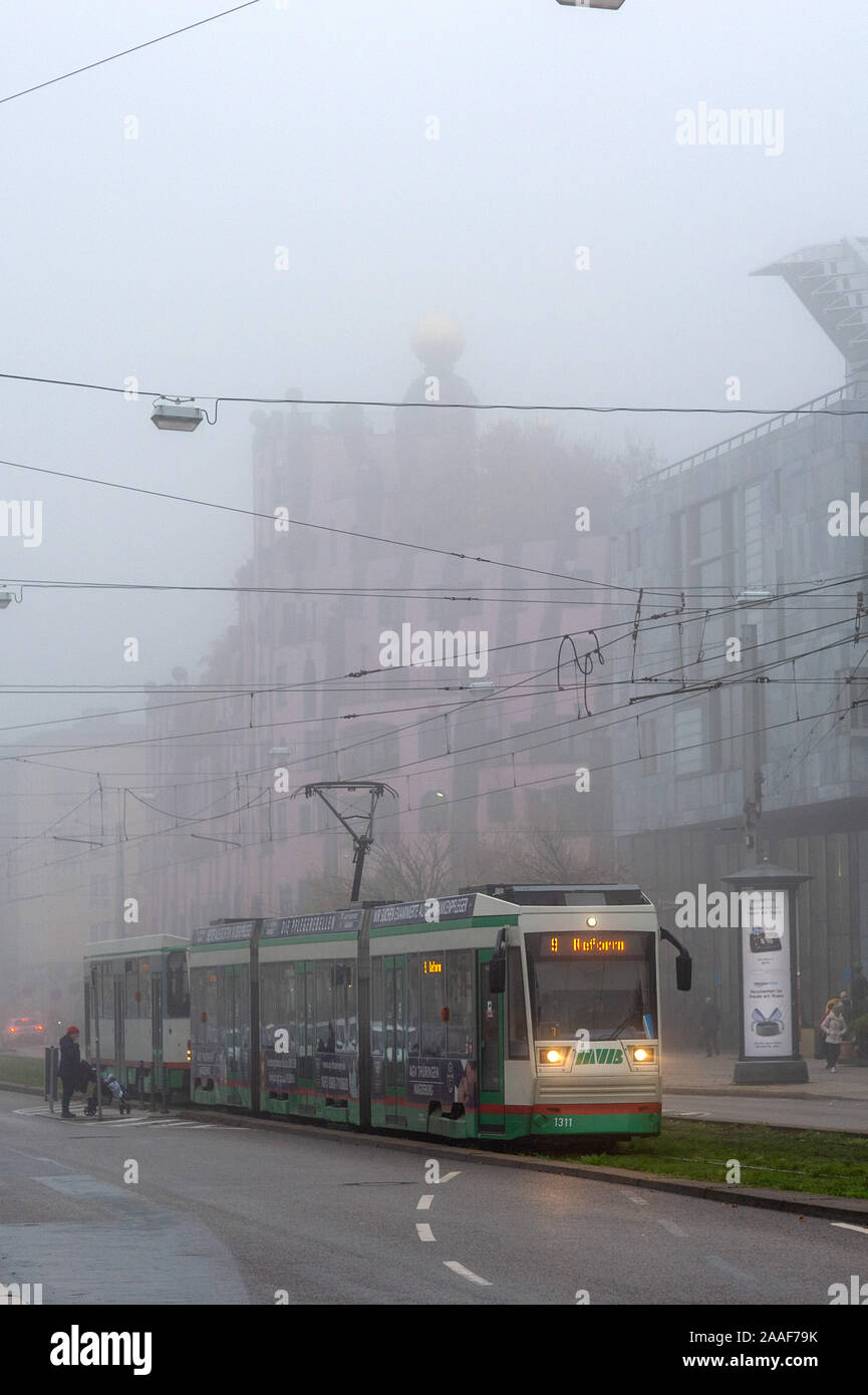 Magdeburg, Germany. 21st Nov, 2019. A tram of the Magdeburger ...