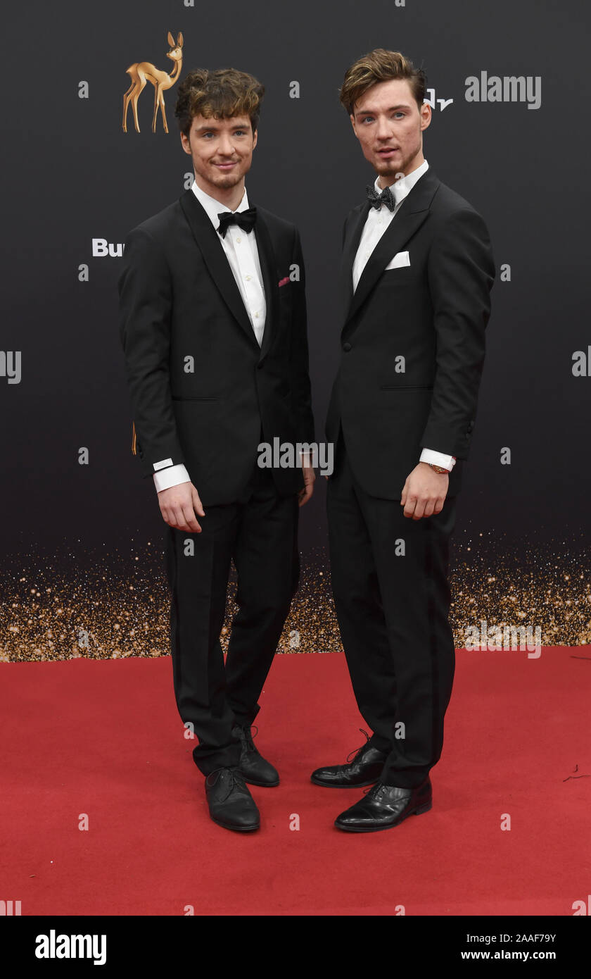 Baden Baden, Germany. 21st Nov, 2019. Roman Lochmann (l) and Heiko ...
