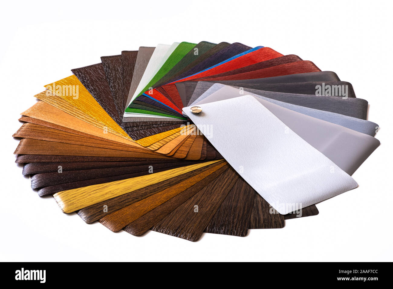 Samples for lamination. Multi-colored laminate. Color palette Stock ...