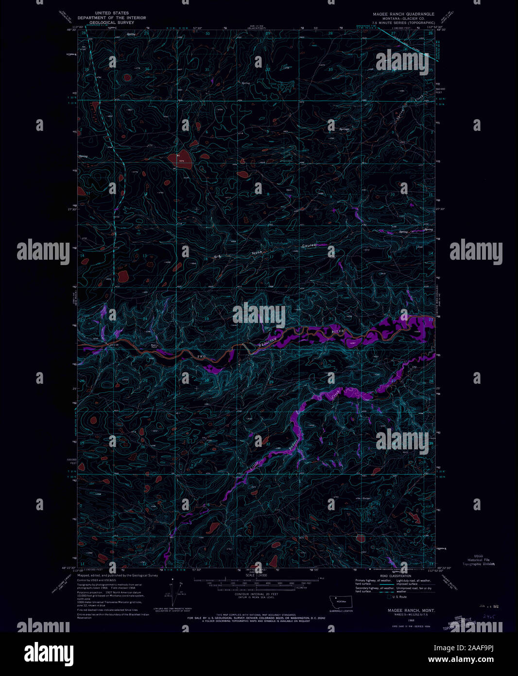 Map of magee hi-res stock photography and images - Alamy