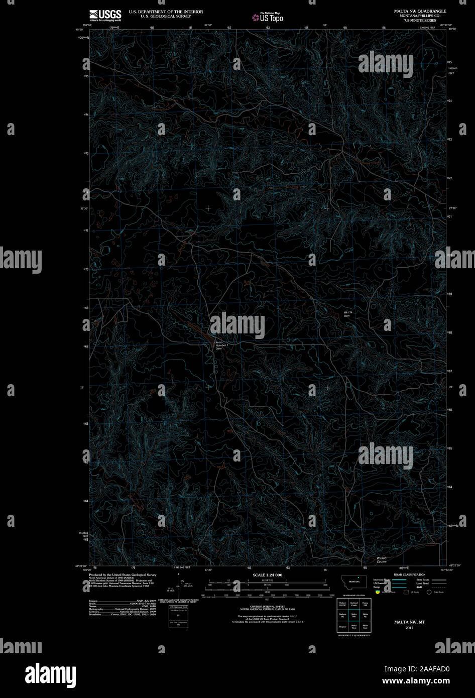 Map of malta montana hi-res stock photography and images - Alamy