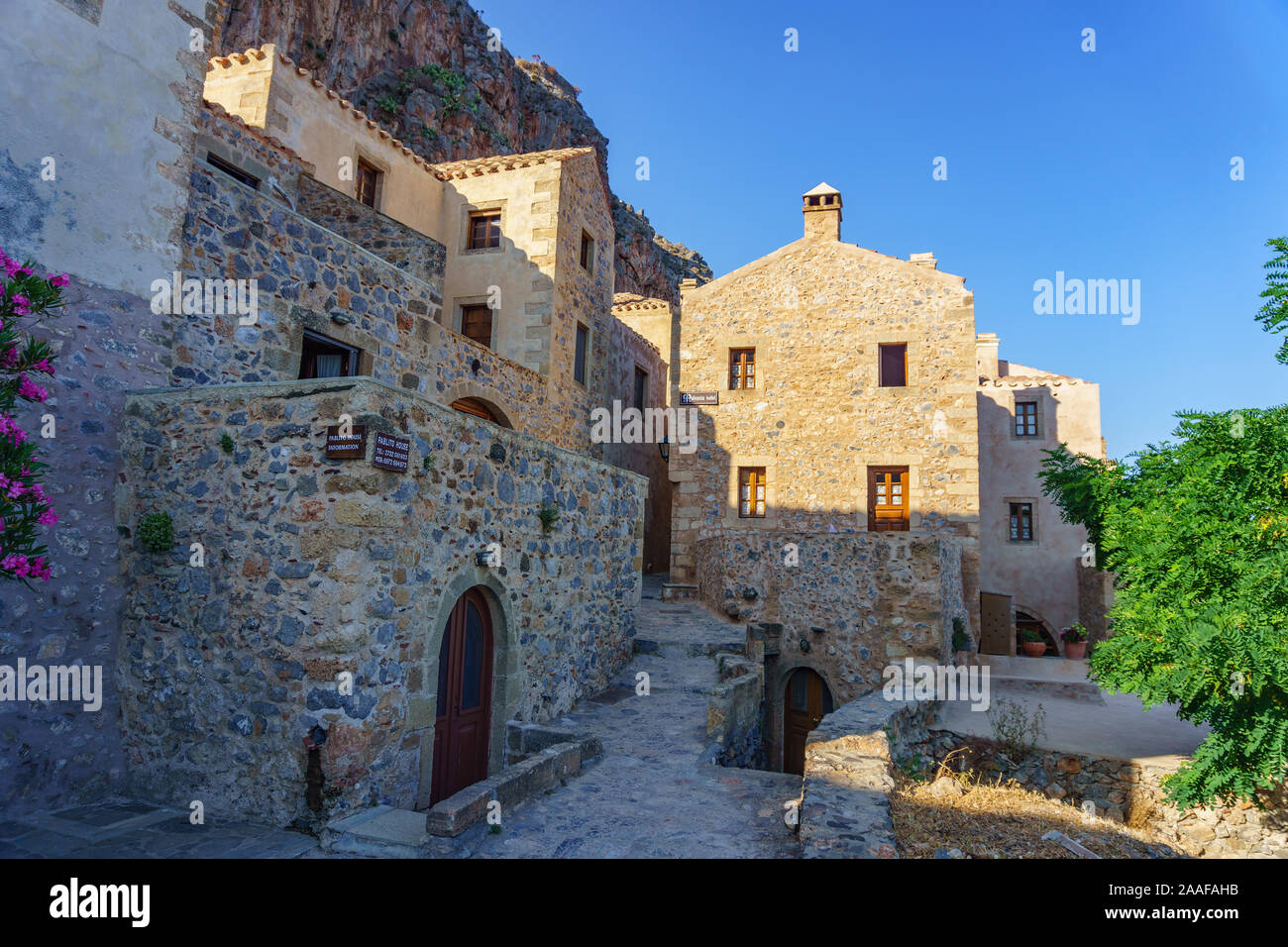 Architectural buildings, old red brick houses, roofs in ancient town ...
