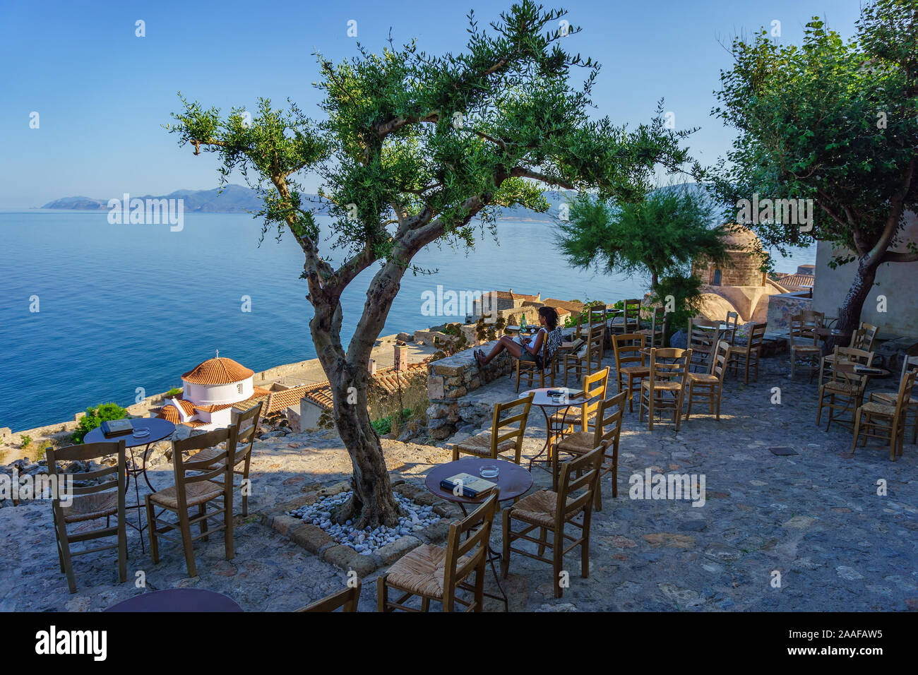 Architectural buildings, old red brick houses, roofs in ancient town ...