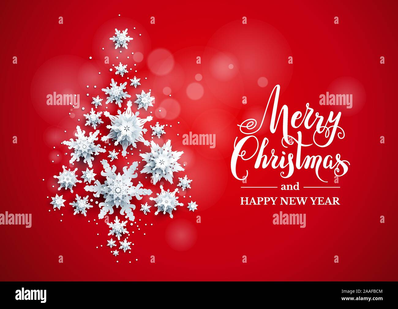 Red paper cut christmas Stock Vector Images - Alamy