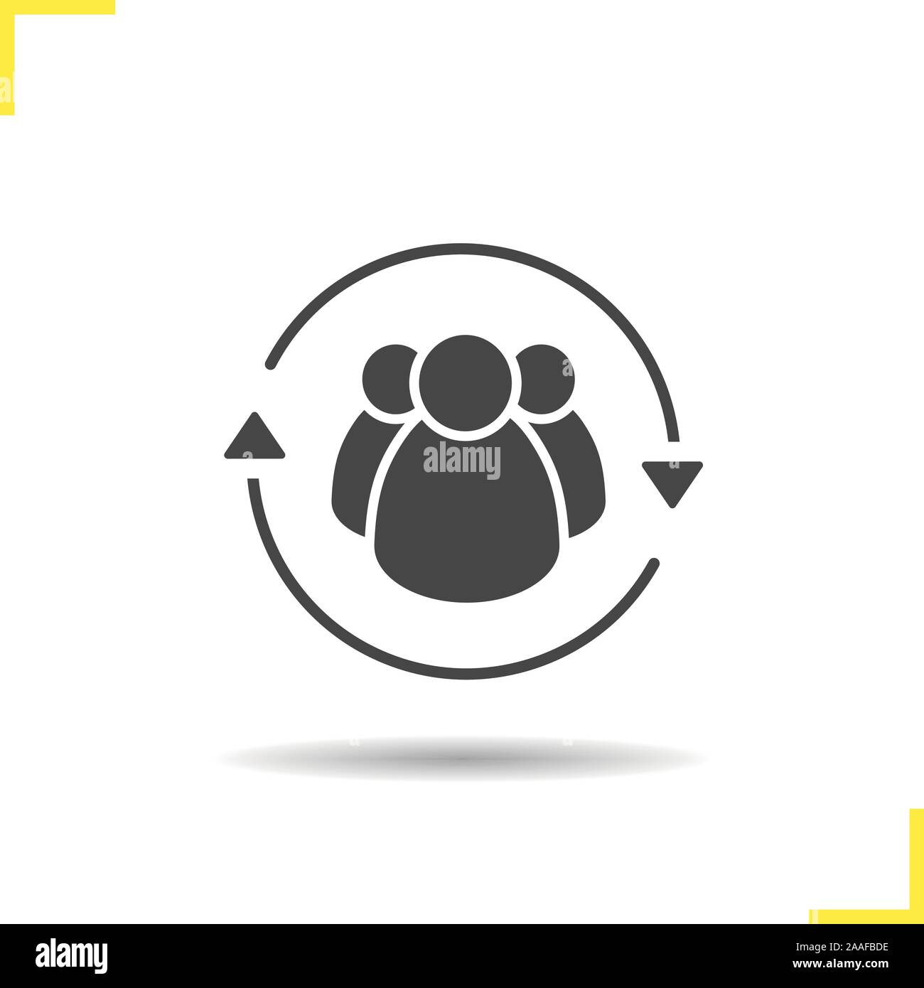 Employees silhouette Stock Vector Images - Alamy