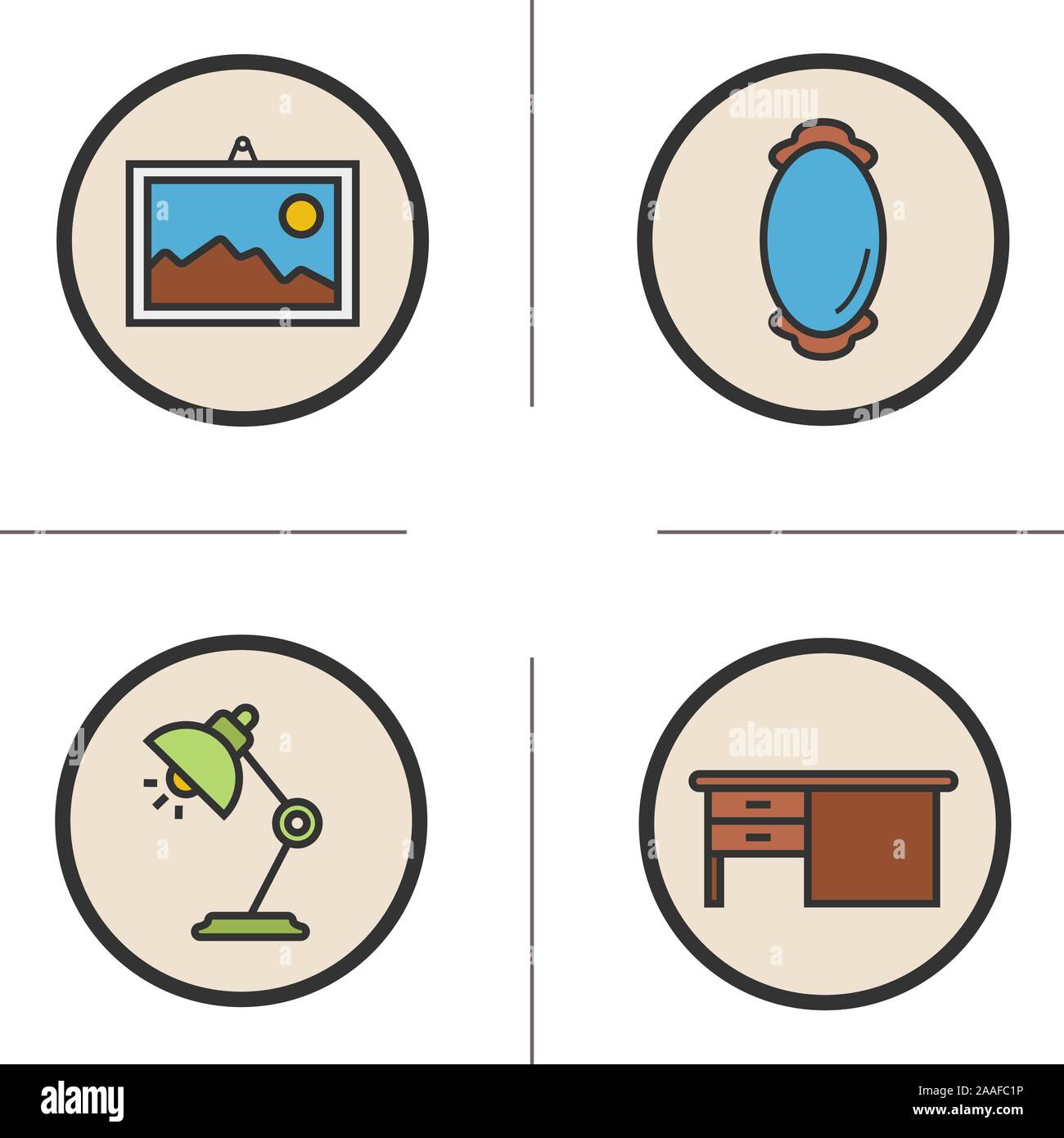 Oval office study Stock Vector Images - Alamy