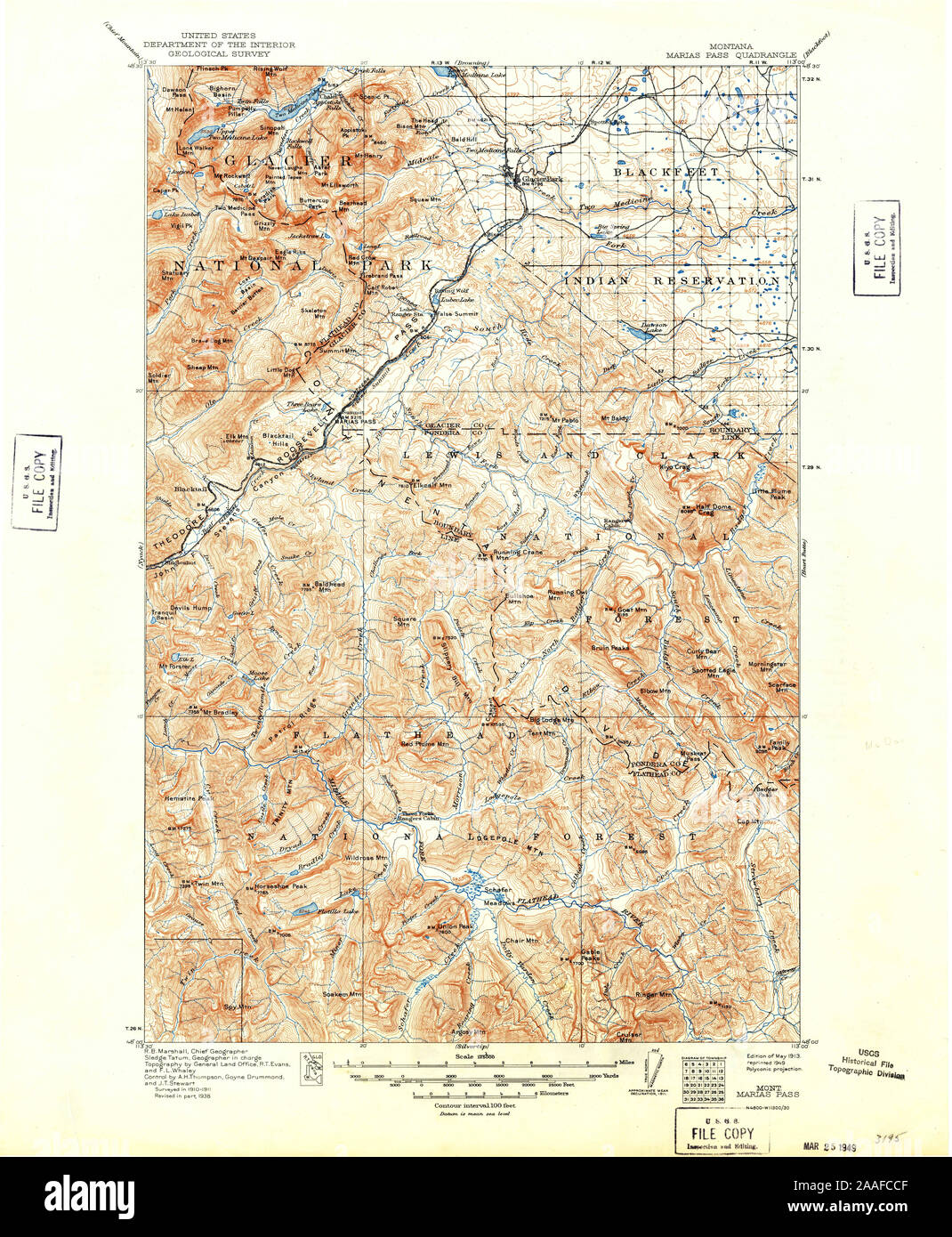 1913 montana map hi-res stock photography and images - Alamy