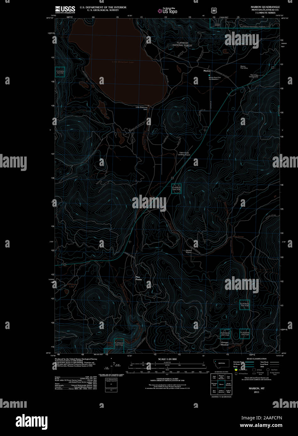 Marion montana map hi-res stock photography and images - Alamy