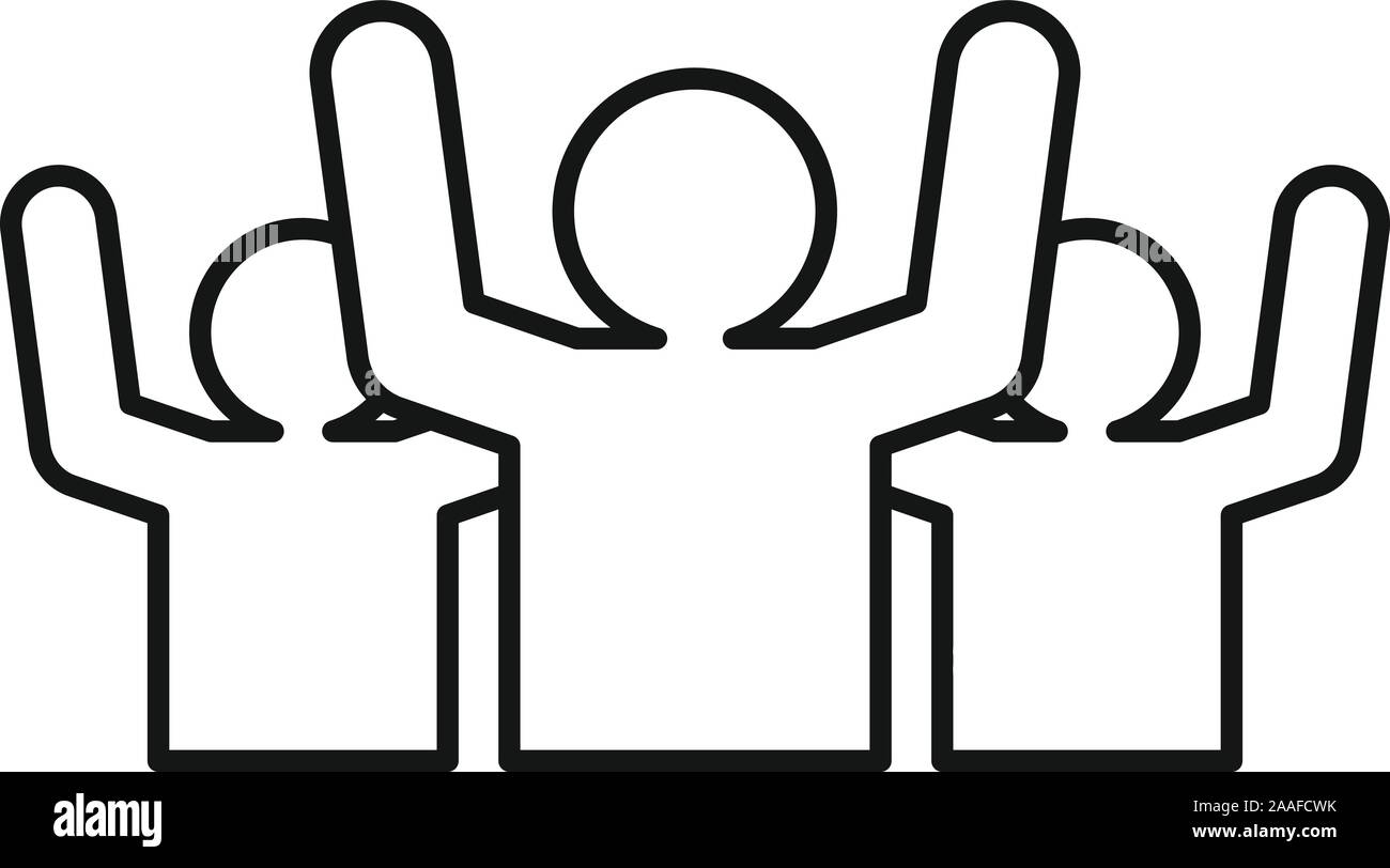 Media audience icon. Outline media audience vector icon for web design ...