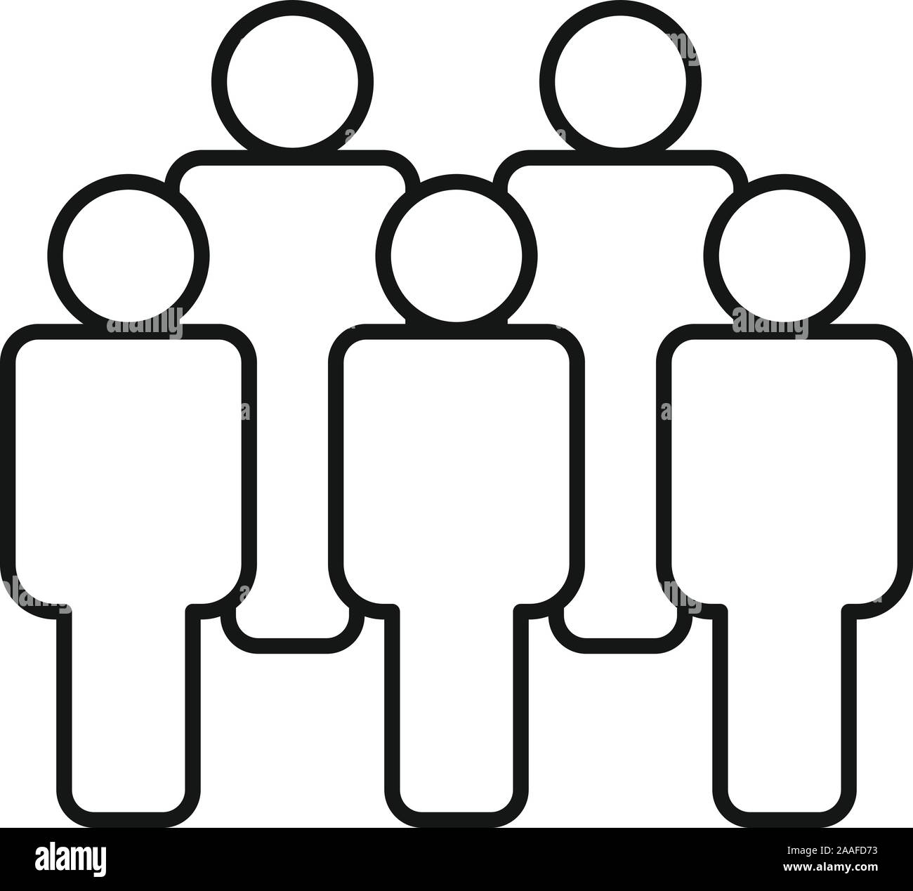 Student audience icon. Outline student audience vector icon for web ...