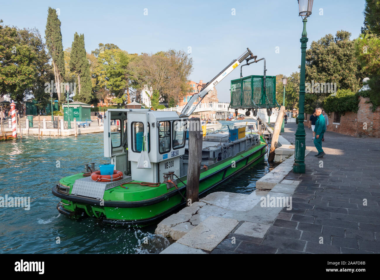 Garbage boat hi-res stock photography and images - Alamy