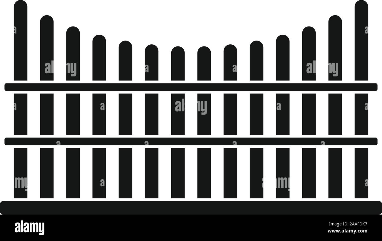 Protection fence icon. Simple illustration of protection fence vector ...