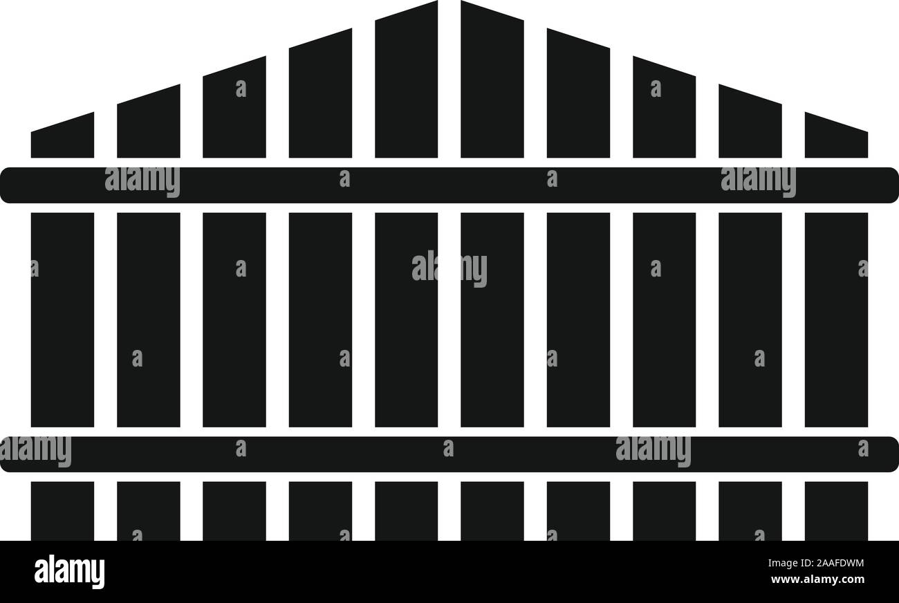 Home fence icon. Simple illustration of home fence vector icon for web ...