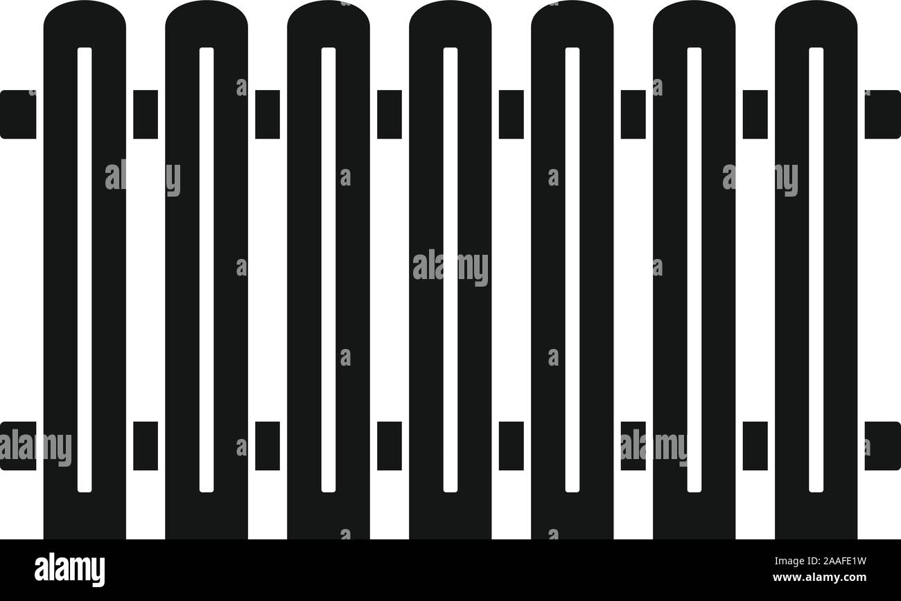 Security fence icon. Simple illustration of security fence vector icon ...