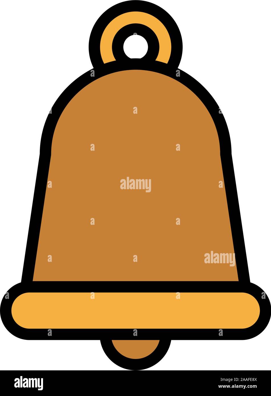 Isolated bell icon fill vector design Stock Vector Image & Art - Alamy