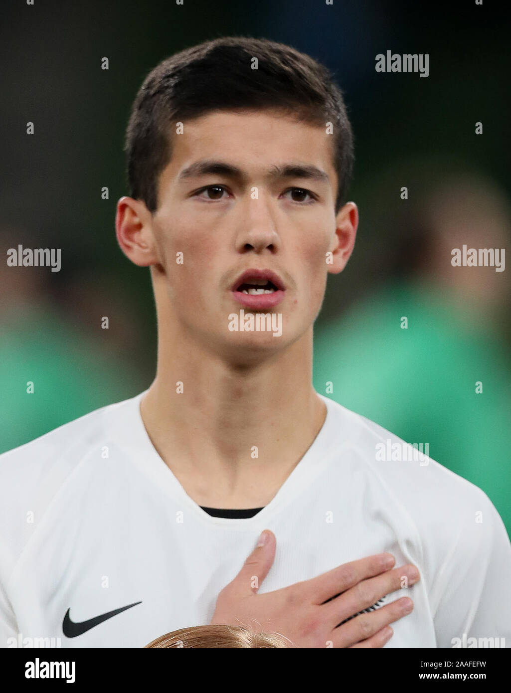 New Zealand's Elijah Just ahead of the International Friendly at the ...