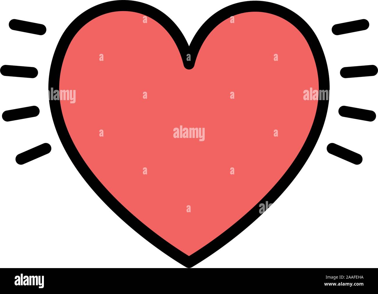 Isolated heart shape fill vector design Stock Vector Image & Art - Alamy