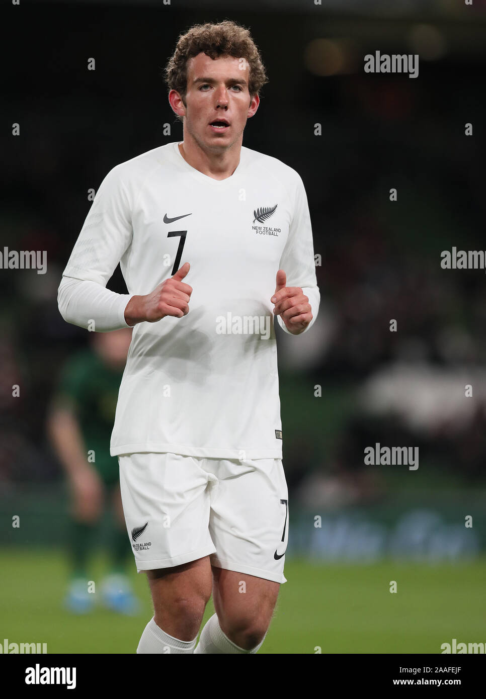 New Zealand's Joe Bell during the International Friendly at the Aviva ...