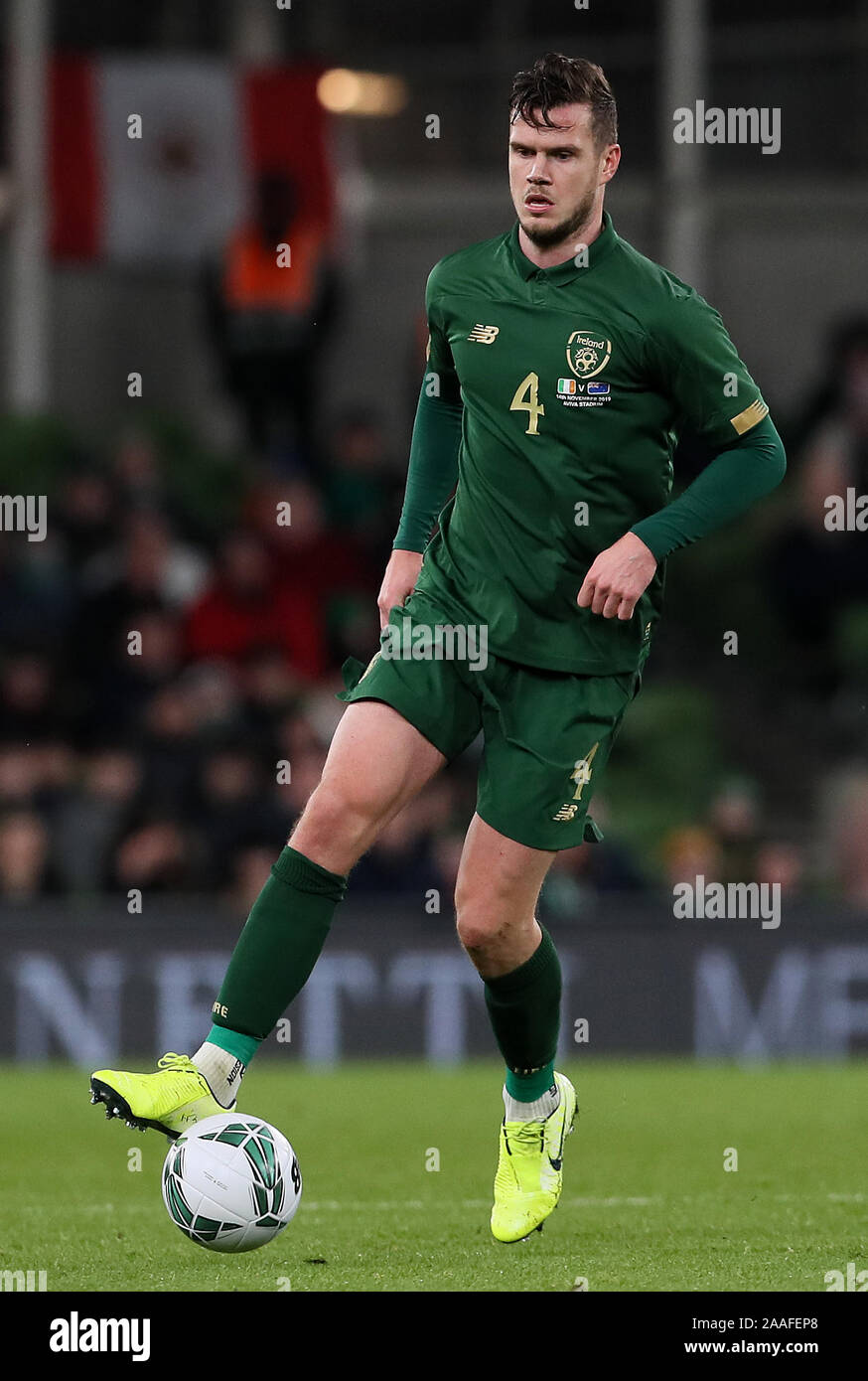 Republic of Ireland's Kevin Long during the International Friendly at ...