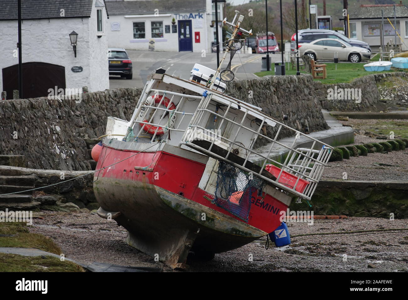Boat at Kippford Stock Photo - Alamy