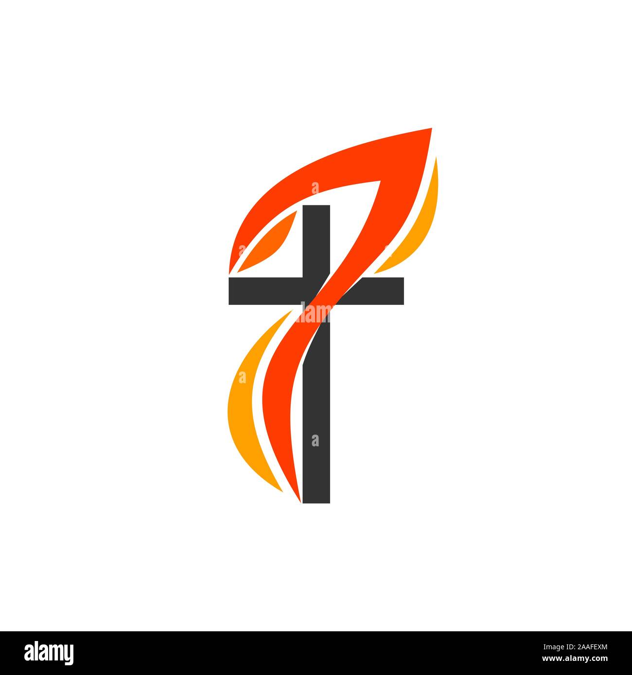 Christian symbols. The logo of the church. The cross of Jesus, the ...