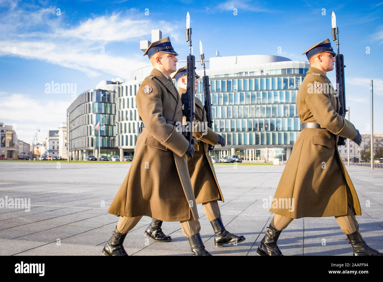 Warszawa / Poland - Representative Honor Guard Regiment of the Polish ...