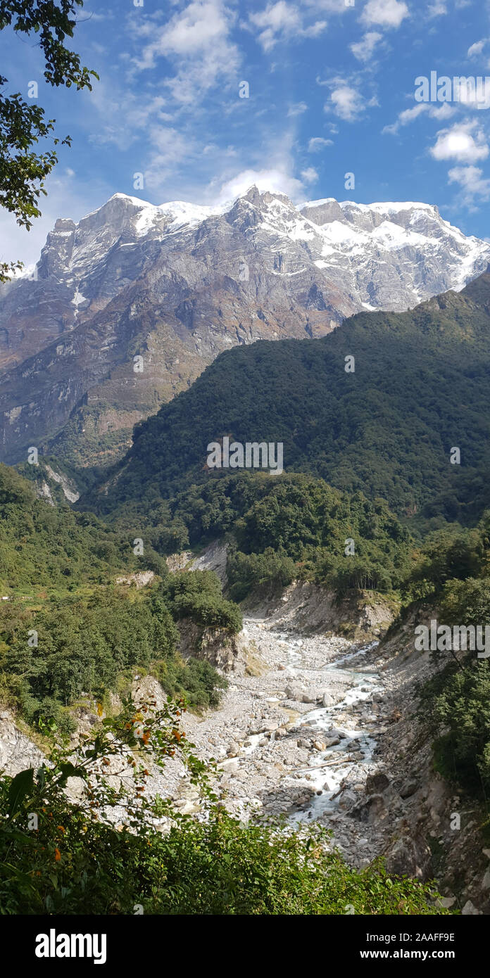 View of Lamjung Himal, Annapurna region, Nepal Stock Photo - Alamy