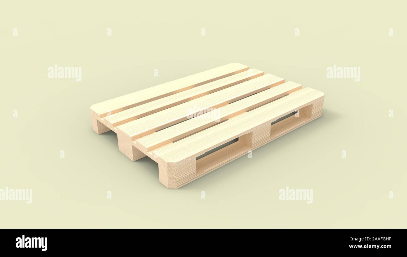 3d rendering of a pallet isolated in a studio background Stock Photo ...