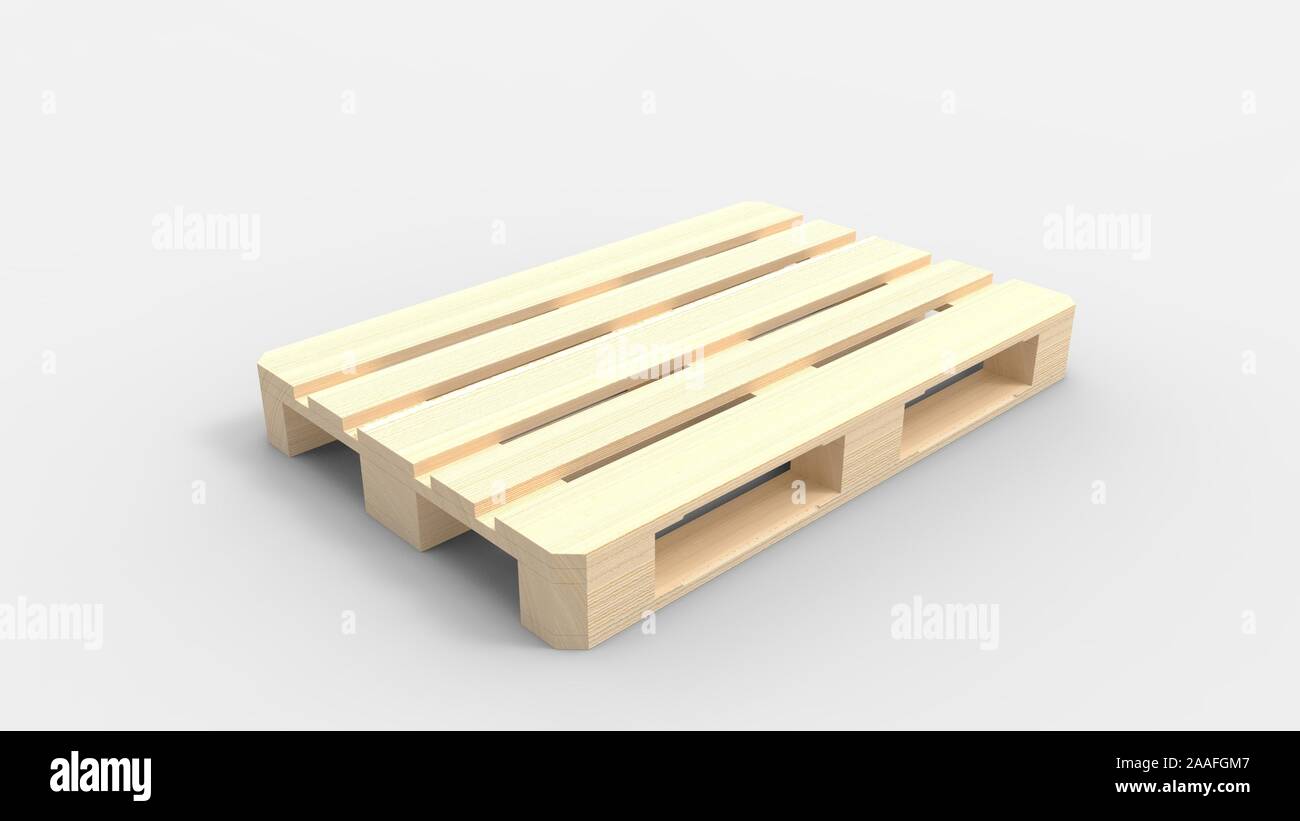 3d rendering of a pallet isolated in a studio background Stock Photo ...
