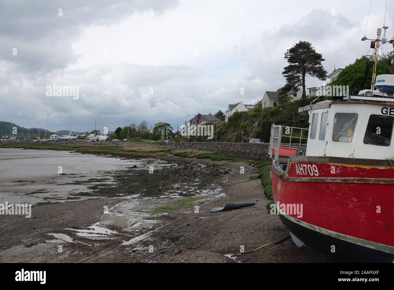 Boats at Kippford Stock Photo - Alamy