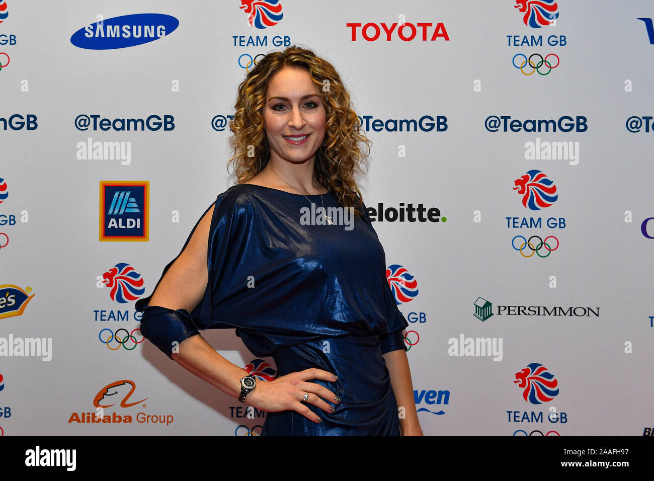 London, UK. 21th Nov, 2019. Amy Williams during the 2019 Team GB Ball ...