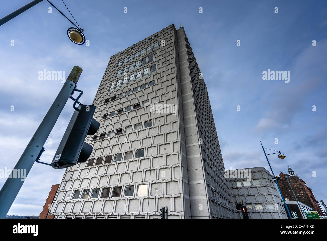 The BT Building in the city centre, a concrete and steel high rise ...