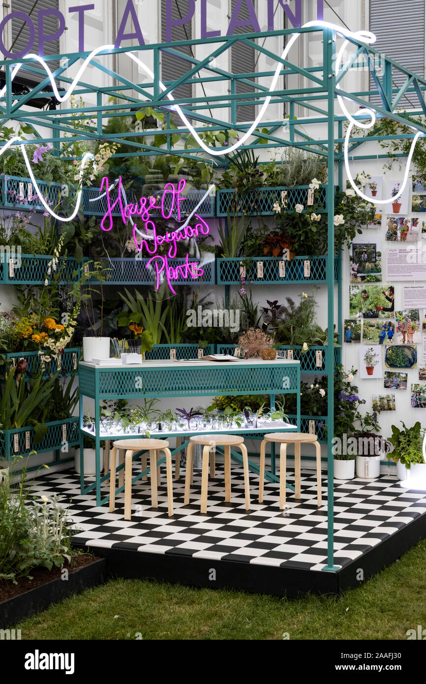 Floral display in the Great Pavilion, Chelsea Flower Show, London ...