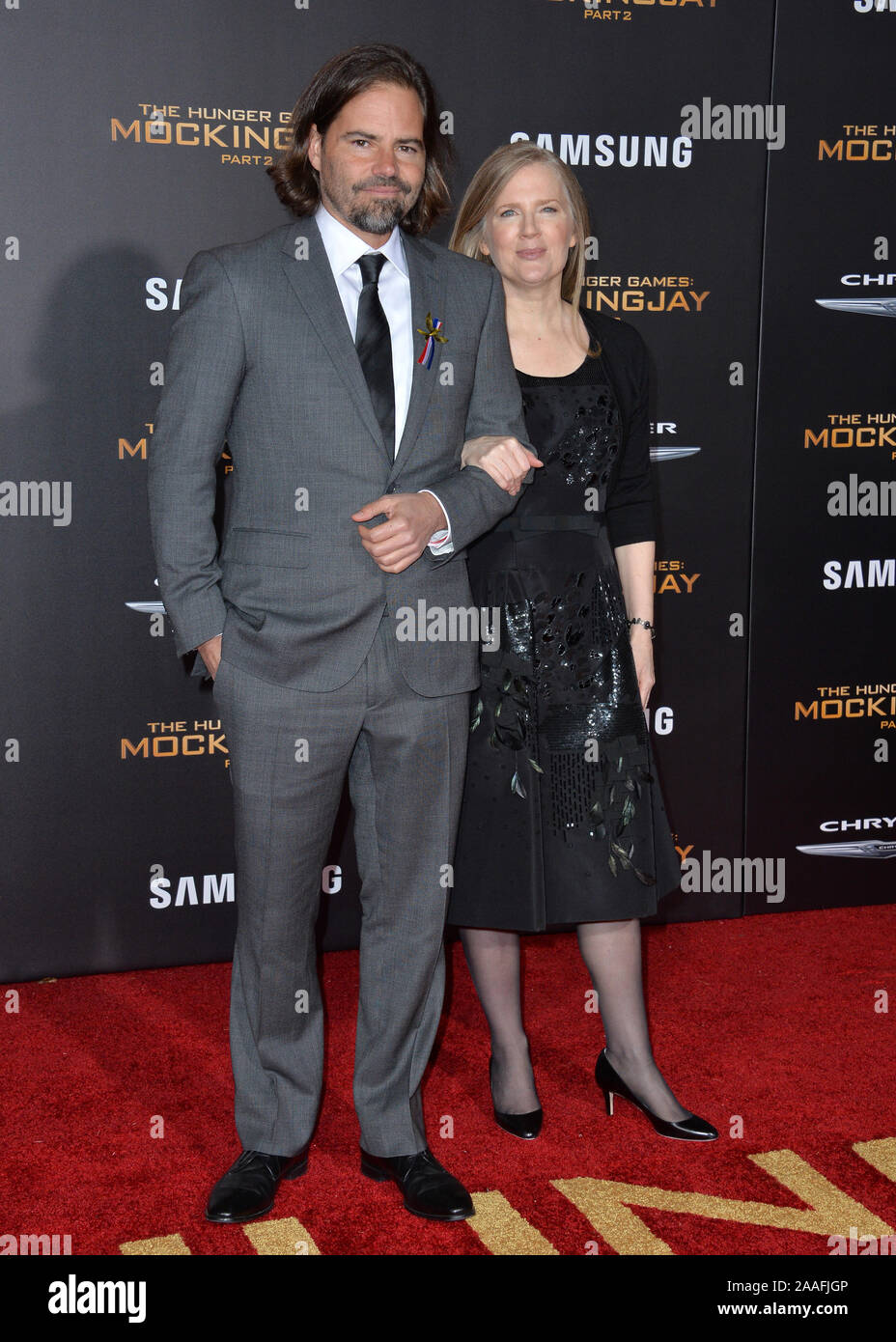 LOS ANGELES, CA - NOVEMBER 16, 2015: Author/producer Suzanne Collins ...