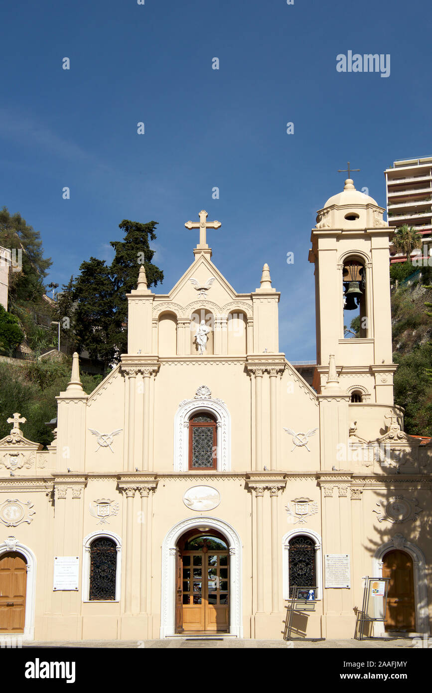 Church Saint Devote Monte Carlo Monaco Stock Photo - Alamy