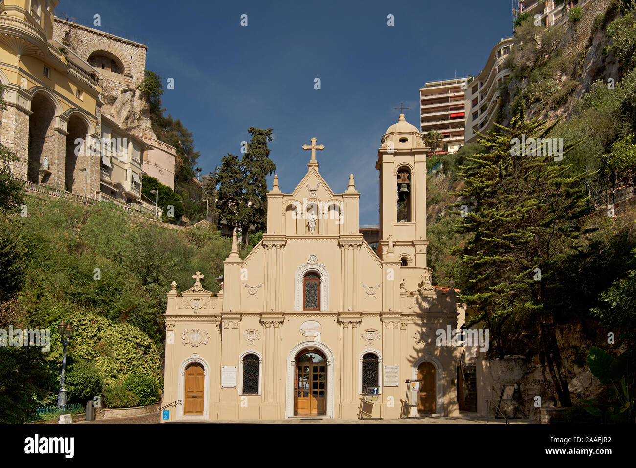 Church Saint Devote Monte Carlo Monaco Stock Photo - Alamy