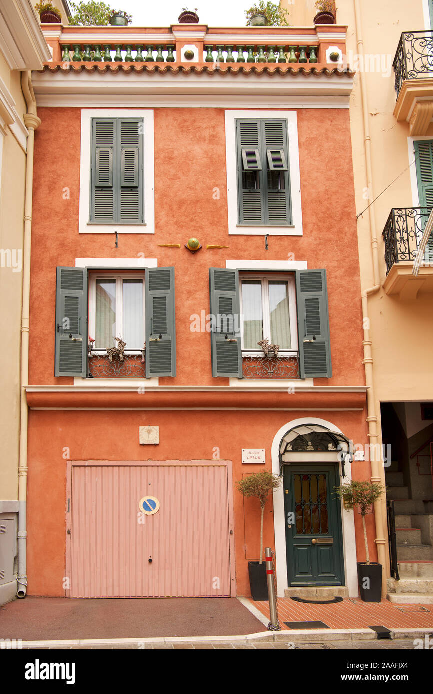 Colourful house Place de la Maire Monte Carlo Monaco Stock Photo - Alamy