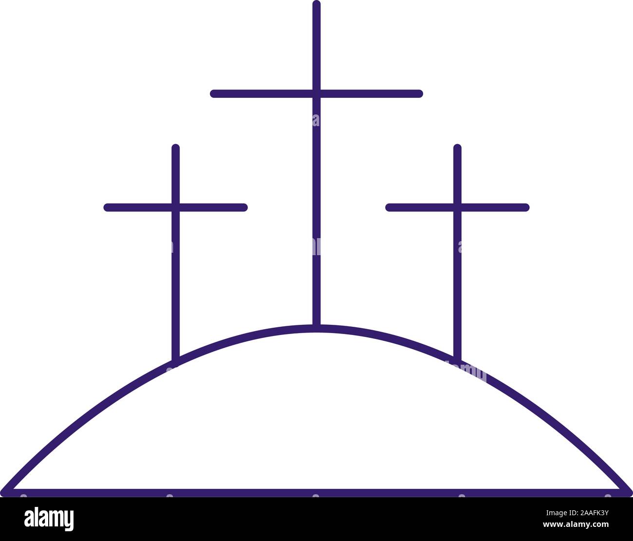 Three crosses Stock Vector Images - Alamy