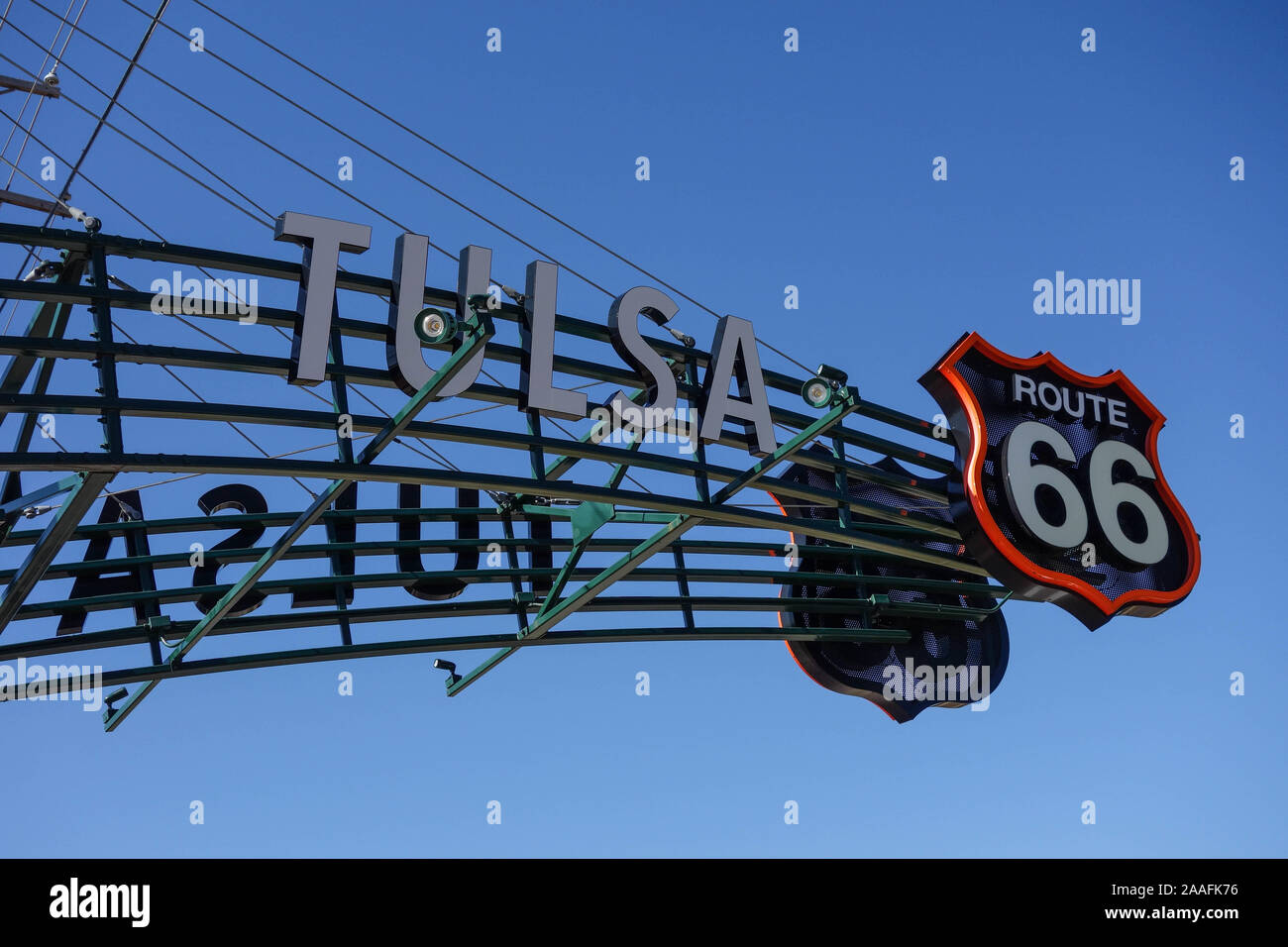 Oklahoma route 66 road sign hi-res stock photography and images - Alamy