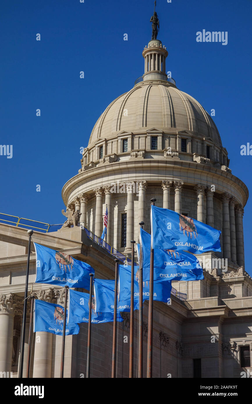 Flag of oklahoma city hi-res stock photography and images - Alamy
