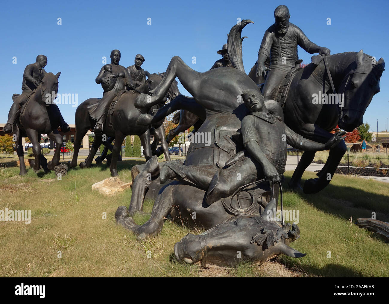 Centennial land run monument hi-res stock photography and images - Alamy